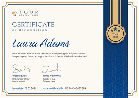 Free Powerpoint Certificate Templates Download And Edit