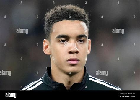 Germanys Jamal Musiala Stands During The Anthems Ahead Of The Uefa Nations League Soccer Match