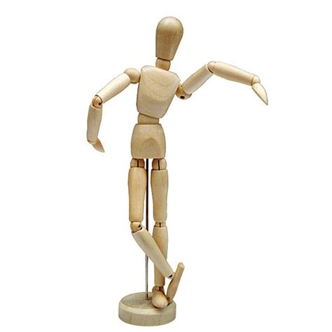 Boneco Madeira Articulado Desenho Casas Bahia