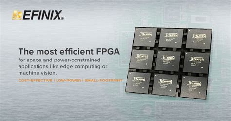 𝗘𝗙𝗜𝗡𝗜𝗫 𝗧𝗵𝗲 𝗠𝗼𝘀𝘁 𝗘𝗳𝗳𝗶𝗰𝗶𝗲𝗻𝘁 𝗙𝗣𝗚𝗔 Efinix Inc