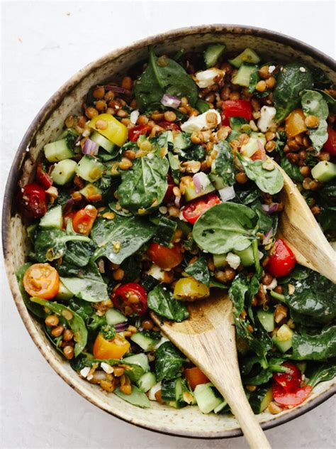 Lentil Spinach Feta Salad At Stephen Gallagher Blog
