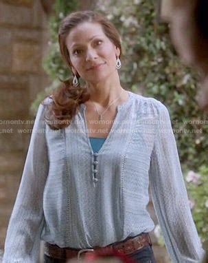 Wornontv Reginas Blue Blouse On Switched At Birth Constance Marie