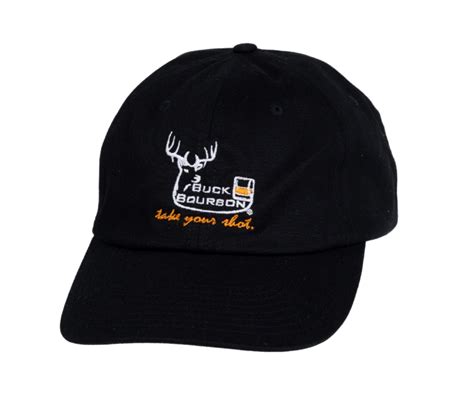 Black Logo Dad Hat Buck Bourbon
