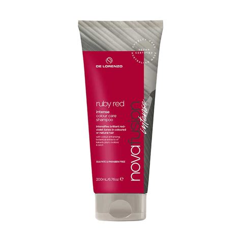De Lorenzo Novafusion Intense Colour Shampoo Ruby Red 200ml De Lorenzo Scalp And Tricho