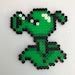 Plants Vs Zombies Peashooter Perler Bead Art Fridge Magnet Option