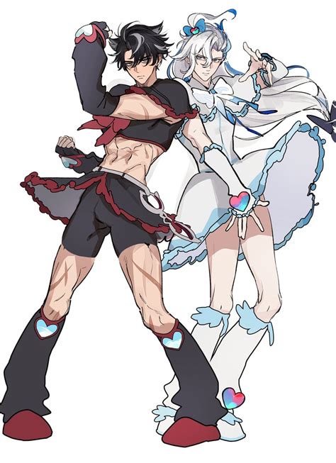 Neuvillette Cure Black Cure White And Wriothesley Genshin Impact