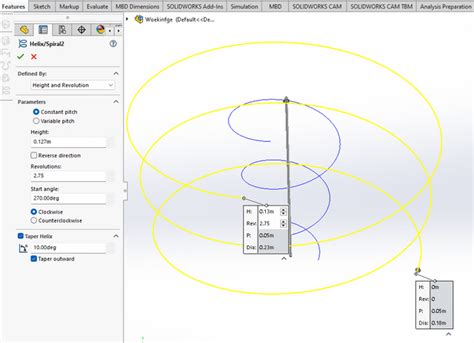 3d modeling spiral r solidworks