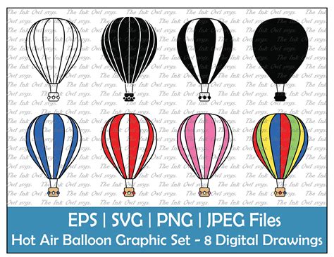 Vintage Hot Air Balloon Vector