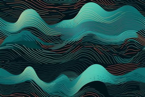 Premium Ai Image Dynamic Abstract Pattern Inspired By Music And Sound Waves Created With