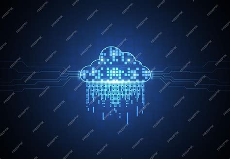 Premium Vector Cloud Networking Computing Concept Design Digital Data Transform Download