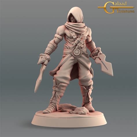 Humans Assassin With Katar Wargame Exclusive Fantasy