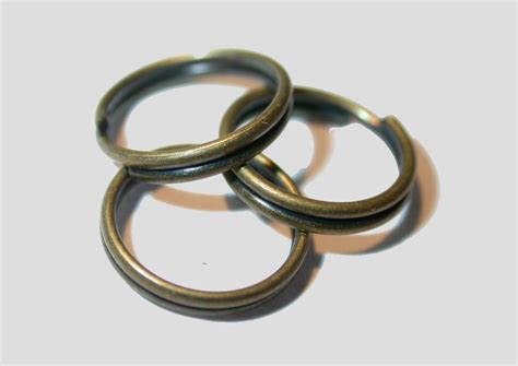 Split Ring 8mm Antique Brass Bead Trimming And Craft Co