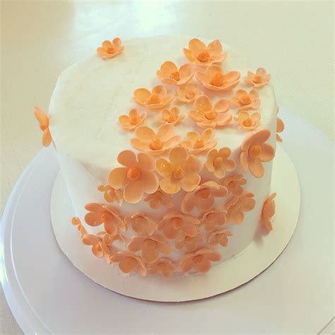 Orange Flowers Orange Birthday Cake Orange Cake Cake