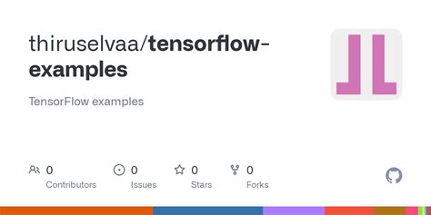 Github Thiruselvaatensorflow Examples Tensorflow Examples