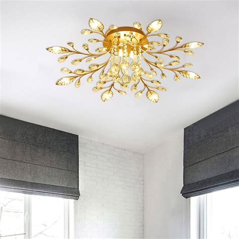 Led Ceilling Light Stainless Steel Flush Mount Ceiling Light 75cm 5