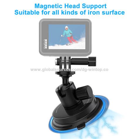Magnetic Camera Mount With 360° Rotating Ball Head For Gopro Hero