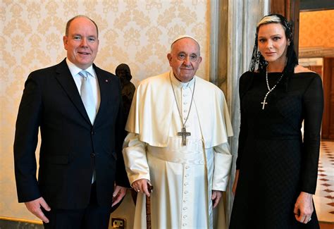 Prince Albert Of Monaco Received By Pope Francis At The Vatican