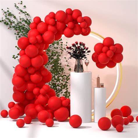 Vibrant Assortment Of Red Balloons For All Occasions