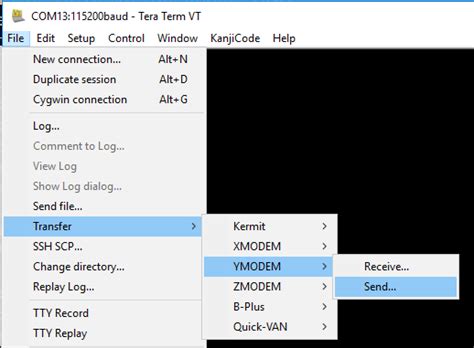 How To Send Binary Flashing File To Embedded System With Only Serial Console Stack Overflow
