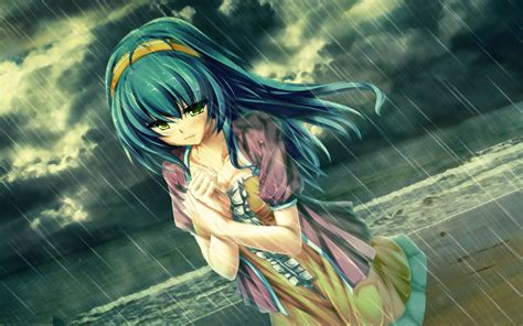 Sad Anime Girl Wallpapers Wallpapers Com