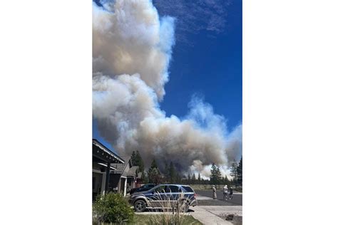 Wind Driven Wildfire Spreads Outside A Central Oregon Community And