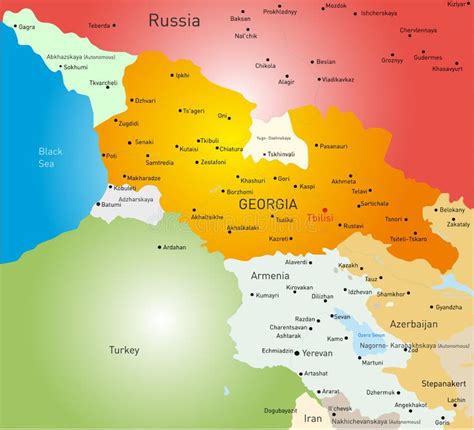 Georgia Tbilisi Map Stock Illustrations 2074 Georgia Tbilisi Map