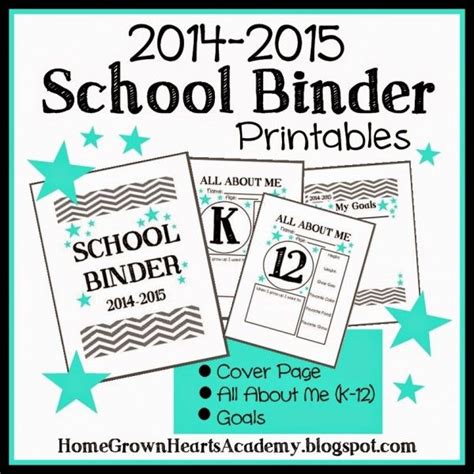 Free School Binder Printables School Binder Homeschool Printables
