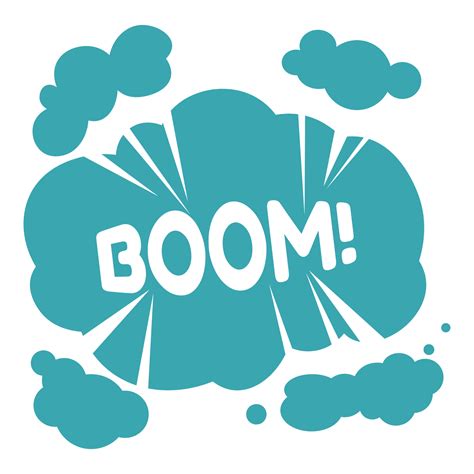 Boom Expression Sticker Or Emoji Or Explosion 17795091 Vector Art At Vecteezy