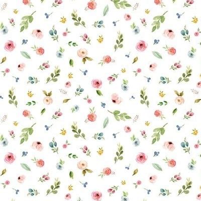 Small Floral Wallpaper Fabric Wallpaper And Home Decor Spoonflower