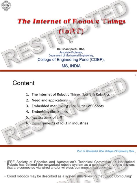 000 Unit 5 Iort Autonomous Robots And Telecherics Sept 2021 R Pdf Robotics Internet Of Things