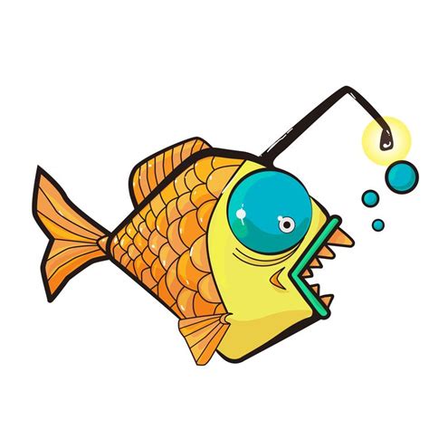 Fossil Fish Vector Template Fish Vector Stock Illustration Vector