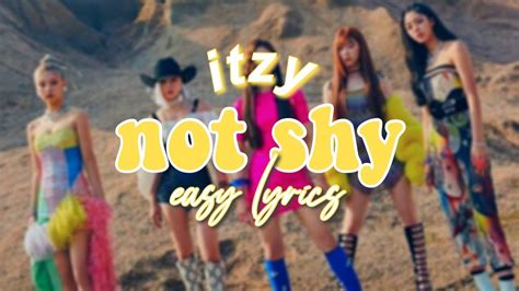 ITZY 있지 Not Shy easy lyrics YouTube