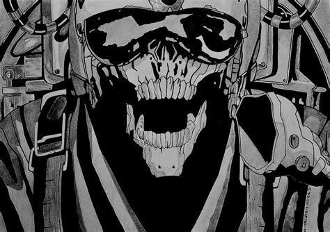 Skull Pilot Evolution En 2025 Bocetos Ilustraciones Dibujo De