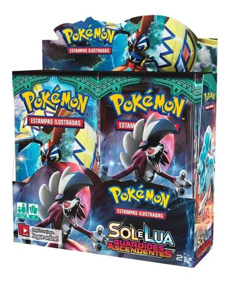 Box Booster Pokémon Sol E Lua Guardiões Ascendentes Copag Mercado Livre