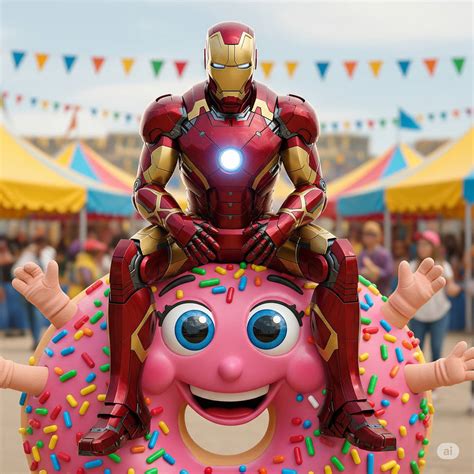 Iron Man Sitting On A Donuts By Megalodon 1 On Deviantart