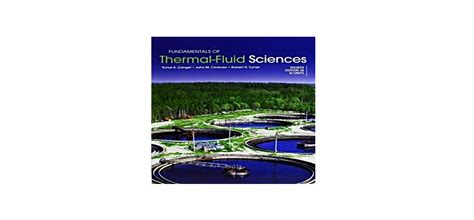 Fundamentals Of Thermal Fluid Sciences 4th Edition Chopbox