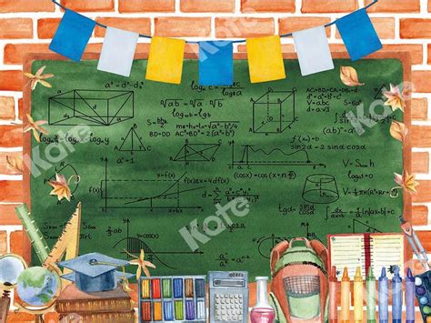 Kate Back To School Backdrop Math Blackboard Designed By Chain Photogr