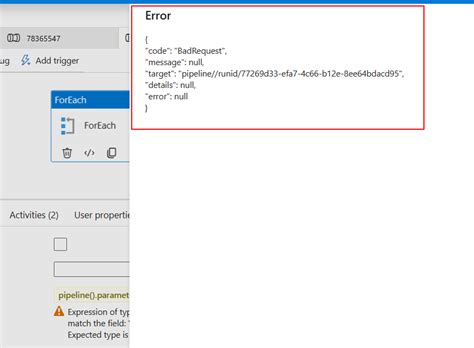 azure bad request null message error null from the adf copy