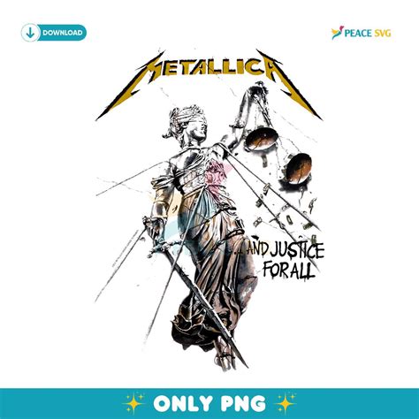 Metallica And Justice For All Album Cover Png Clipart Peace Svg
