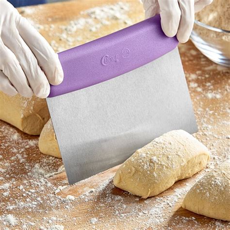 Choice 6 14 X 3 High Carbon Stainless Steel Dough Cutter Bench