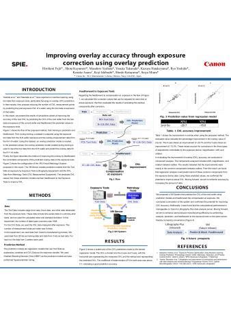 Improving Overlay Accuracy Through Exposure Correction Using Overlay Prediction SPIE Advanced