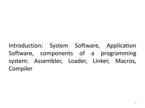 Hm System Programming Class 1 Ppt