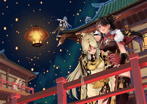 Download Mystic Ningguang From Genshin Impact Wallpaper