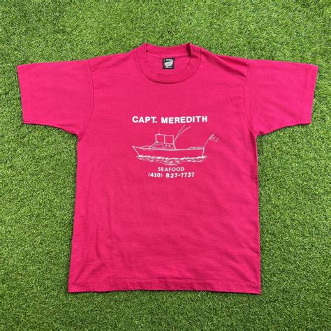 Vintage Single Stitch Graphic T Shirt Seafood Depop