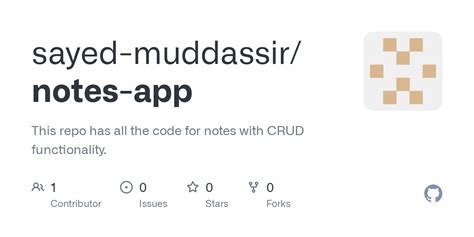 Github Sayed Muddassirnotes App This Repo Has All The Code For