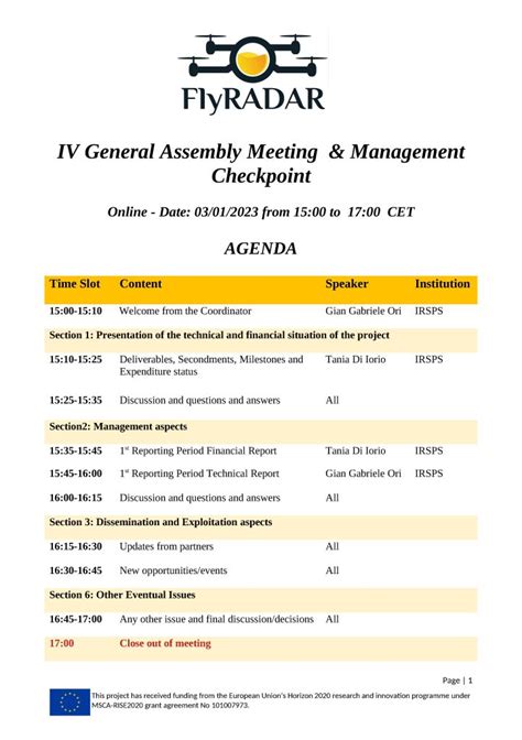 Iv General Assembly Meeting And Managementcheckpoint