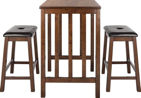 Safavieh Ilana 3 Piece Pub Set Chestnut And Black Incredible Rugs And