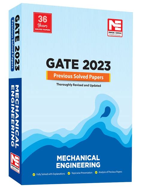 Buy GATE Mechanical Engineering Previous Solved Papers Book Online At Low Prices In India