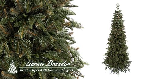 Brad Artificial 3d Normand Îngust 180cm Lumea Brazilor