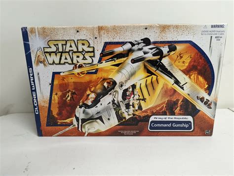 Star Wars Clone Wars Army Of The Republic Command Gunship Hasbro 2003